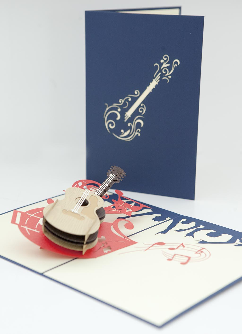 Guitar Pop-Up Card - Pop-up Pigeon